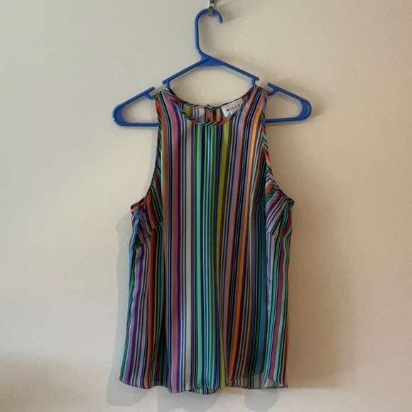 Milly | Tops | Milly Marie Rainbow Stripes Halter Tank | Poshmark
